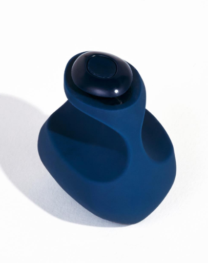Dame Fin Finger Vibrator - Navy - Rabbits & Bunnies